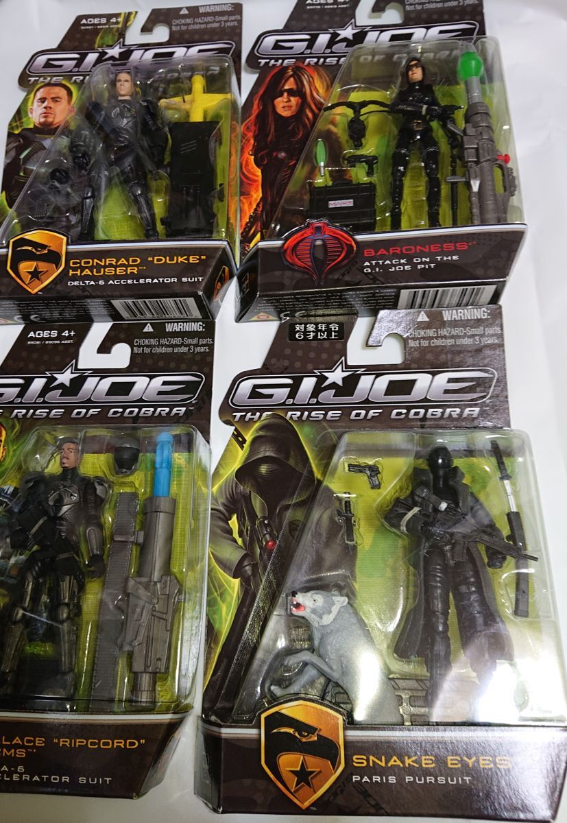 【樂淘letao】日本代購代標第一品牌－【新品未開封品】G.I. Joe GIジョー ライズオブコブラ 映画版 3.75 フィギュア4体セット スネークアイズ バロネス デューク リップコード