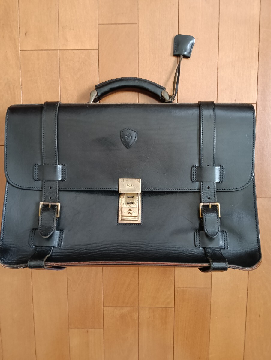 Yahoo!オークション - Felisi ブリーフケース ビジネスバッグヌメオー...