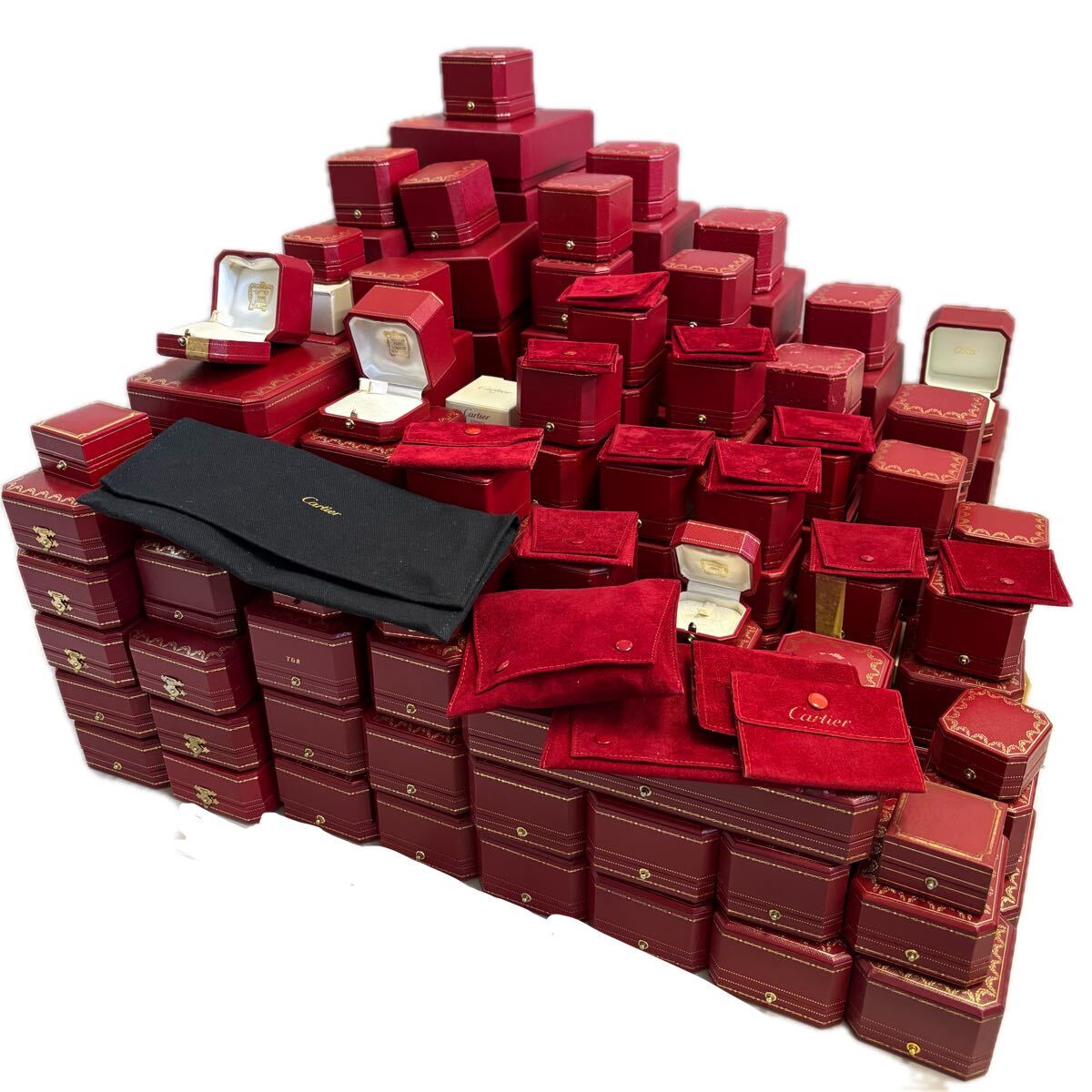 Yahoo!オークション - 1円〜 ブランド箱まとめ売り '計189点セット' CA...