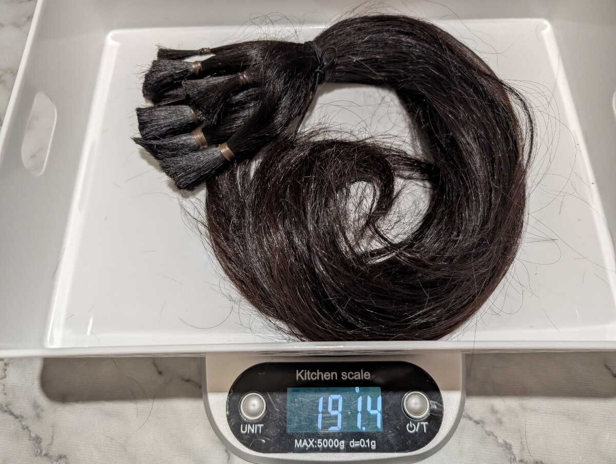 Yahoo!オークション - No.579 50cm 191g 髪束 髪の毛