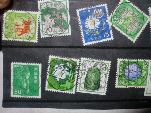 Yahoo!オークション - 鉄道郵便消印満月けし25種（裏糊有り無し混合...