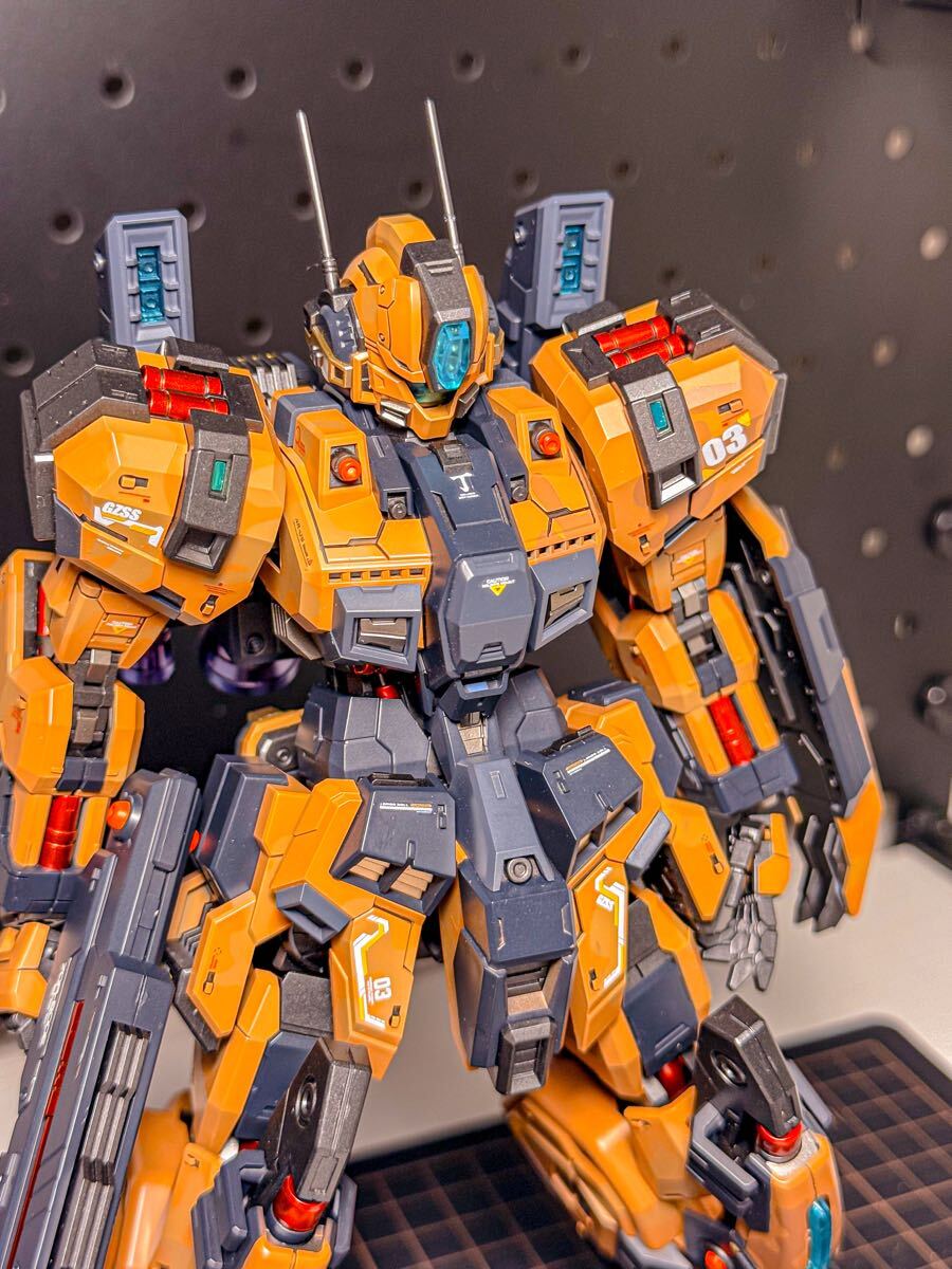 Yahoo!オークション - MG 1/100 カスタム完成品 高品質仕上げ オレンジ...