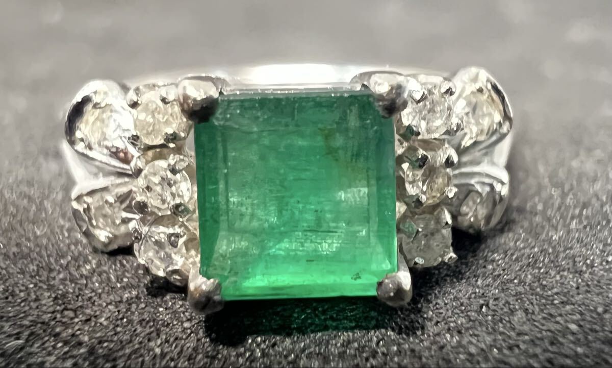 Yahoo!オークション - 1円 リング エメラルド ダイヤモンド 2.88g EG23...