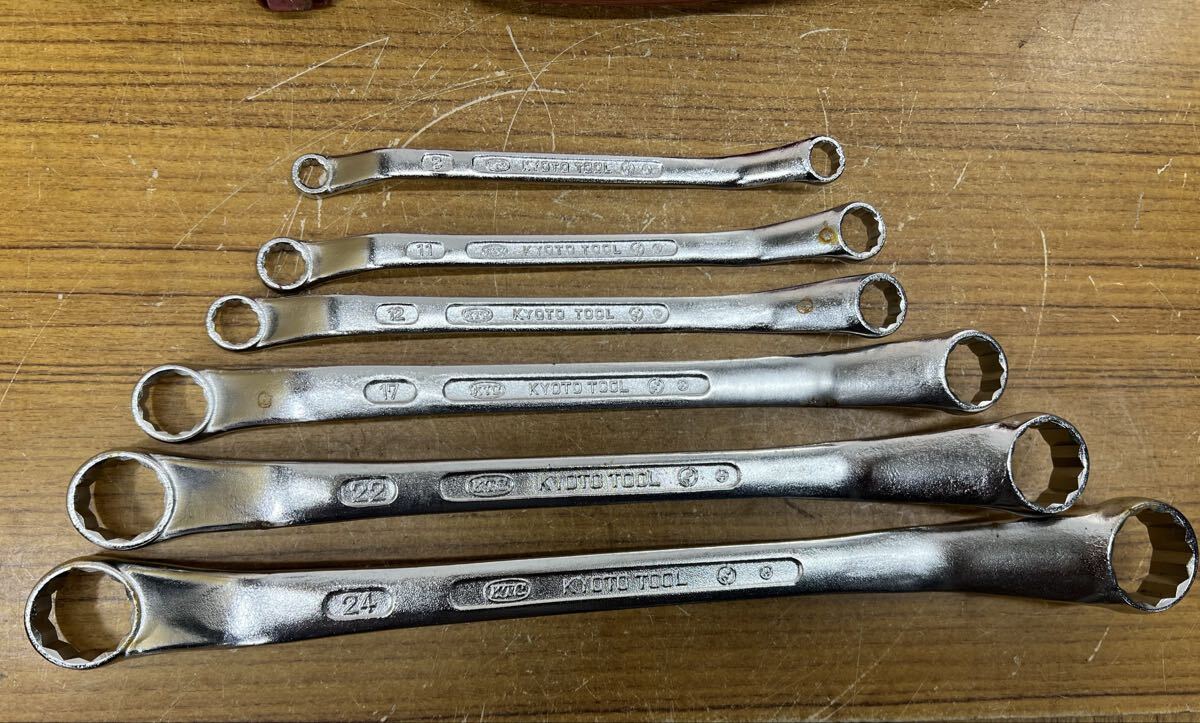 Yahoo!オークション - P1118-2. KTC 工具 オフセットレンチセット 6本...