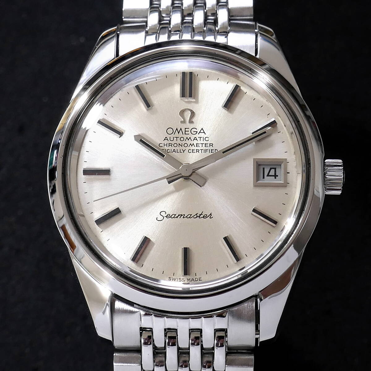 Yahoo!オークション - デッドS級極上美品 OH済 OMEGA Seamaster「 クロ...