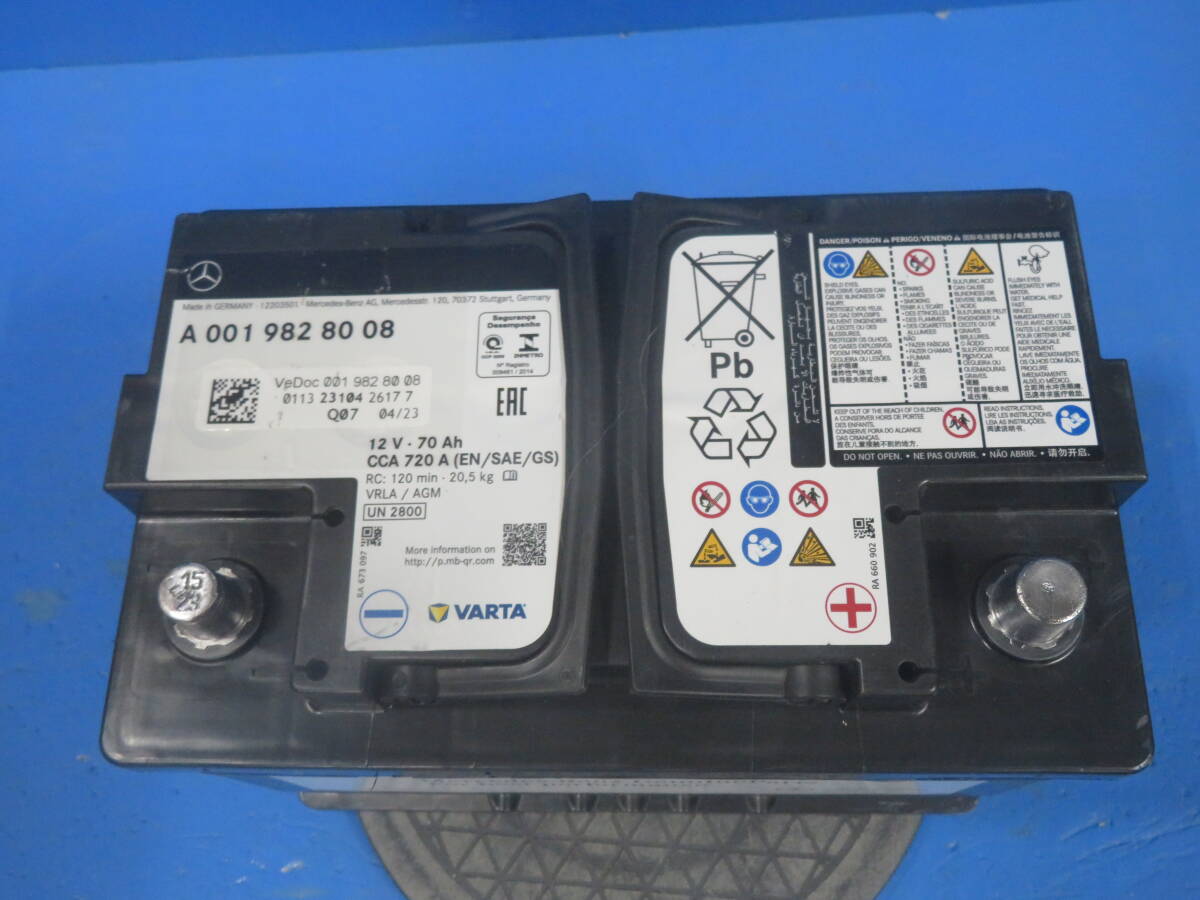 Yahoo!オークション - 大特価 469 ベンツ正規品 70Ah 720A AGM A00198...