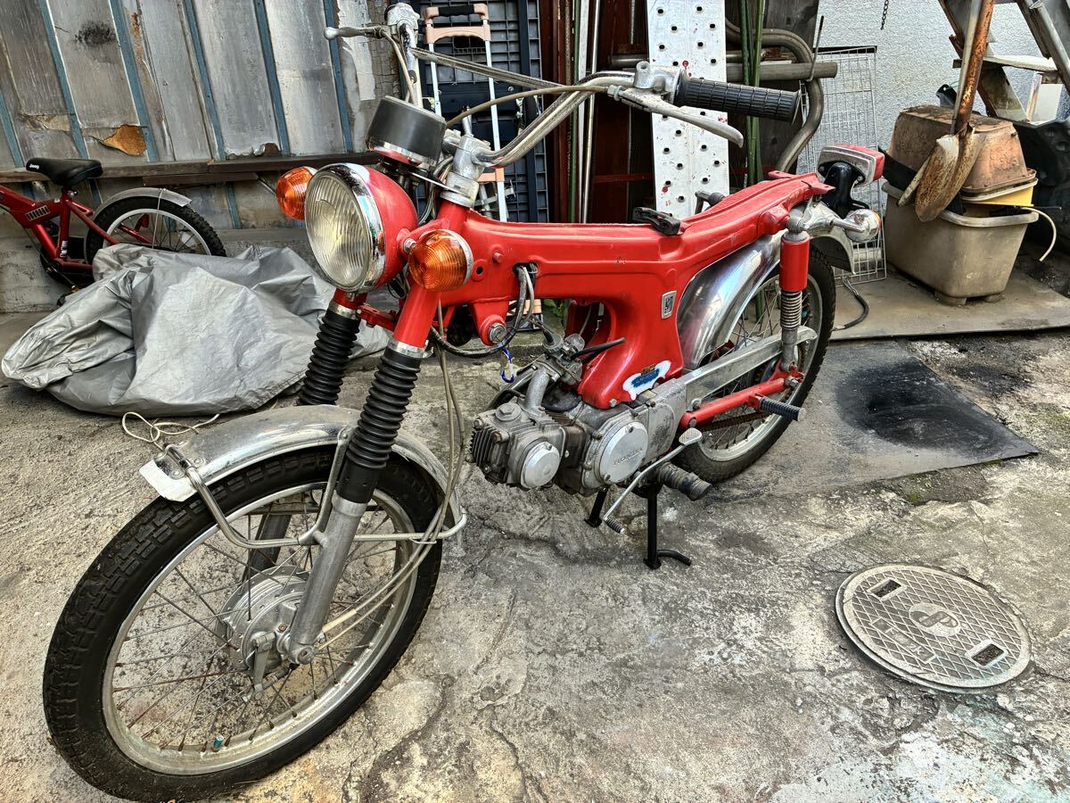 Yahoo!オークション - ホンダ cl90 最終型 エンジン実働 部品取り 書無...