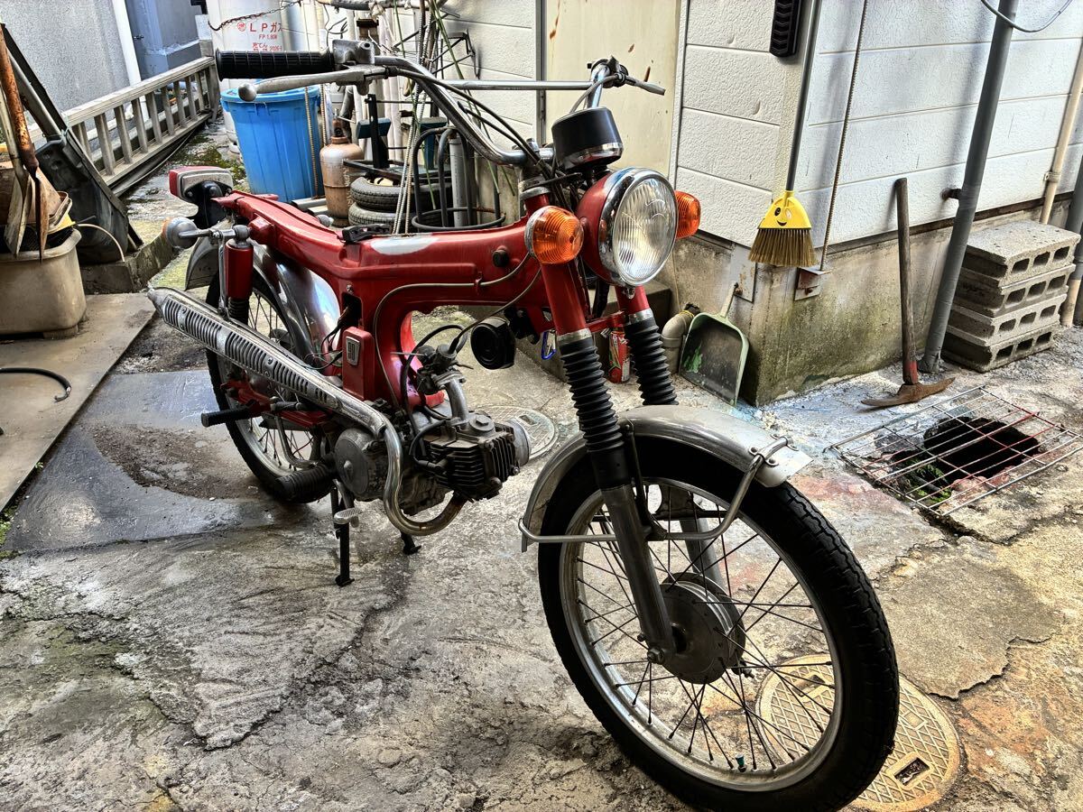 Yahoo!オークション - ホンダ cl90 最終型 エンジン実働 部品取り 書無...