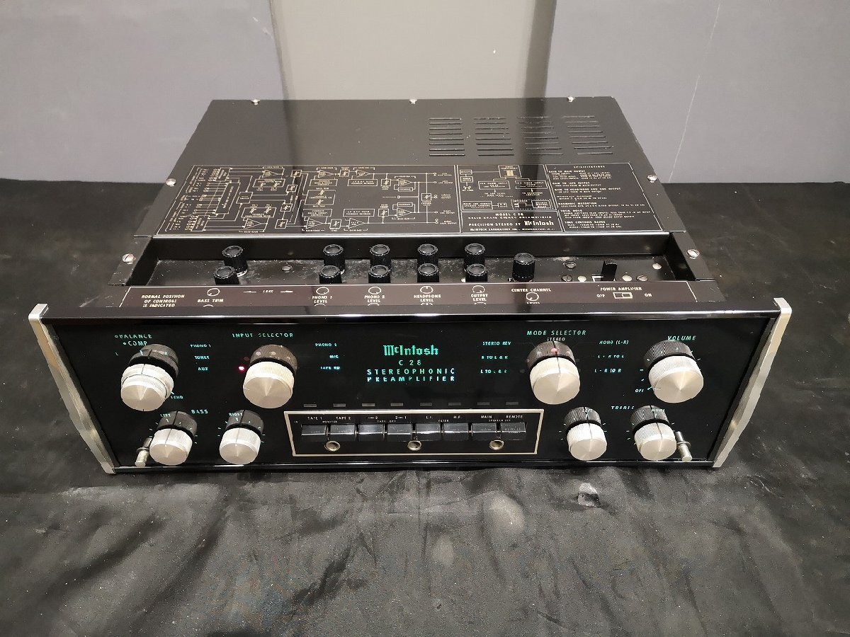Yahoo!オークション - 保証付レストア整備済 Mcintosh C28 プリアンプ...