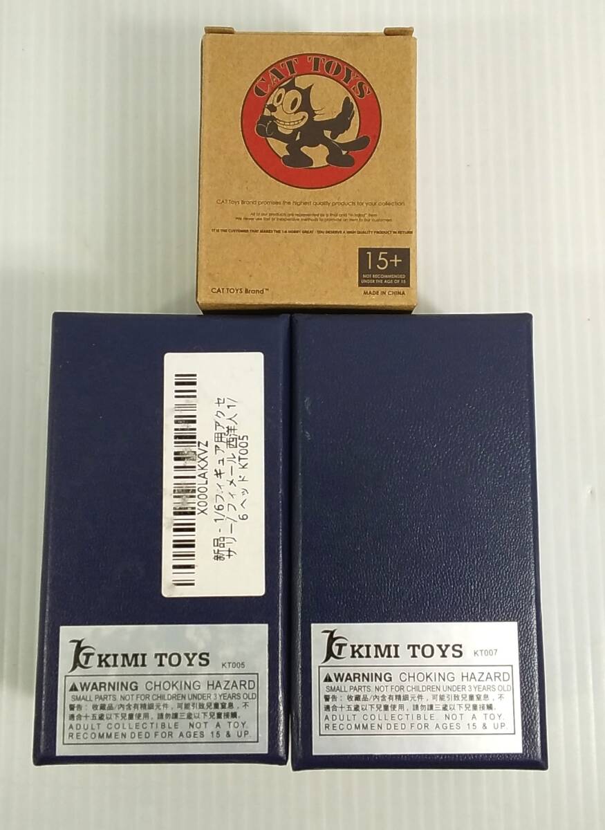 Yahoo!オークション - KIMI TOYS Cat Toys 1/6 女性 ヘッド 3個セット ...