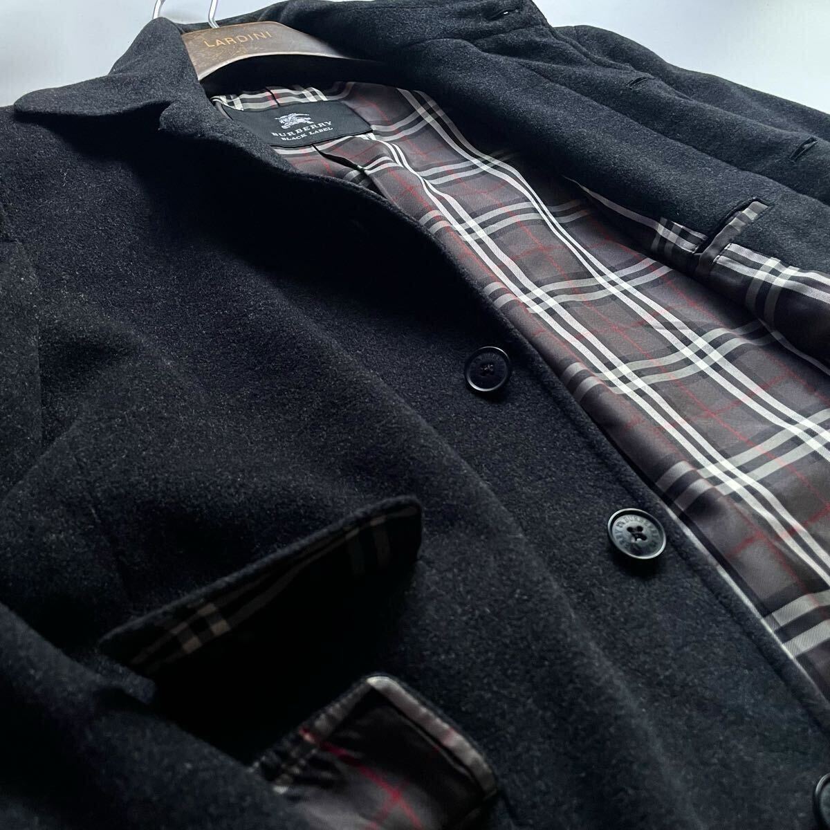 Yahoo!オークション - 【美品/ロング丈】BURBERRY BLACK LABEL アンゴ...