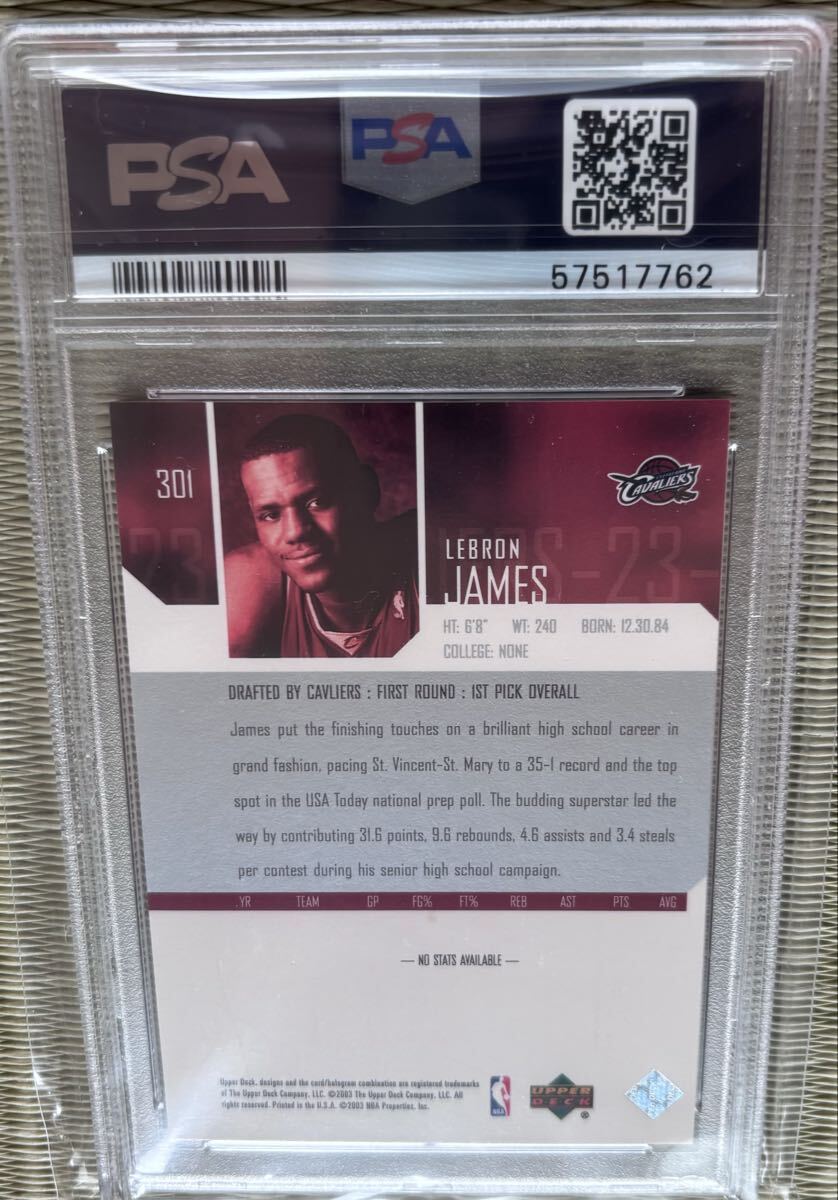 【樂淘letao】日本代購代標第一品牌－1円スタート PSA9 レア 2003 UPPER DECK RC Lebron James ルーキーカード