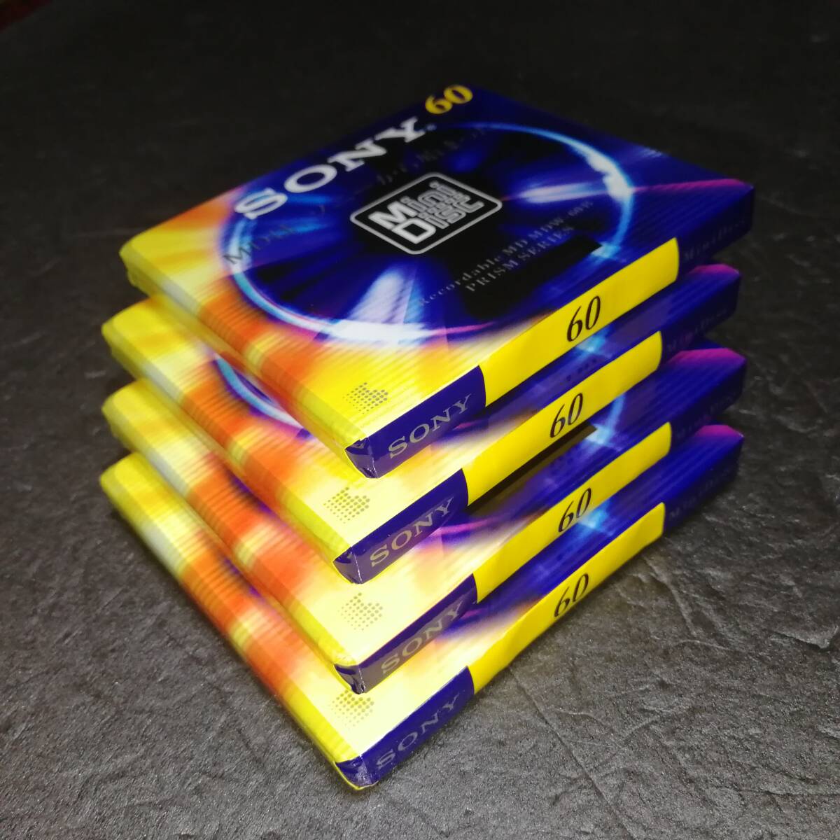 Yahoo!オークション - 未開封 MD minidisc SONY PRISM SERIES MDW-60B ...