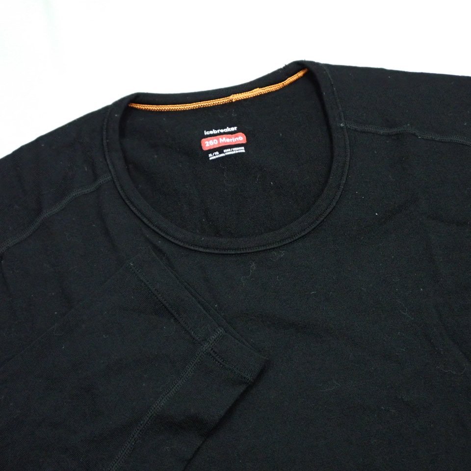 【樂淘letao】日本代購代標第一品牌－★icebreaker/アイスブレーカー 260 テック ロングスリーブ クルー 長袖カットソー メンズXL/ブラック/メリノウール&1496900212