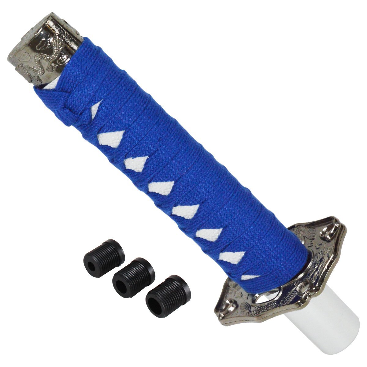 Yahoo!オークション - 日本刀 AT MT 対応 延長 シフト ノブ 150mm 青×...