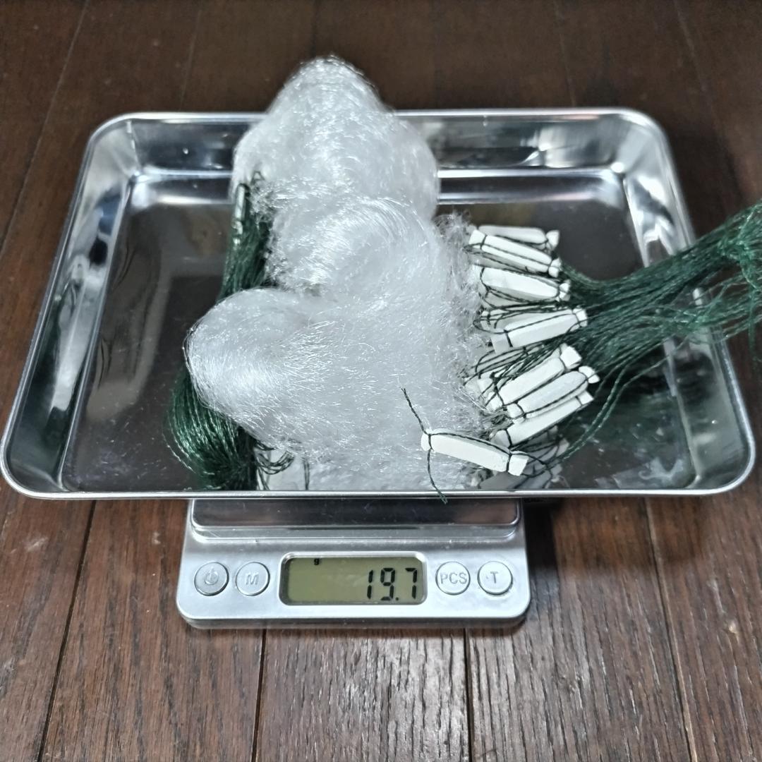 Yahoo!オークション - 刺し網 70cm×8m(実寸サイズ4～6m) 半目15mm 建...