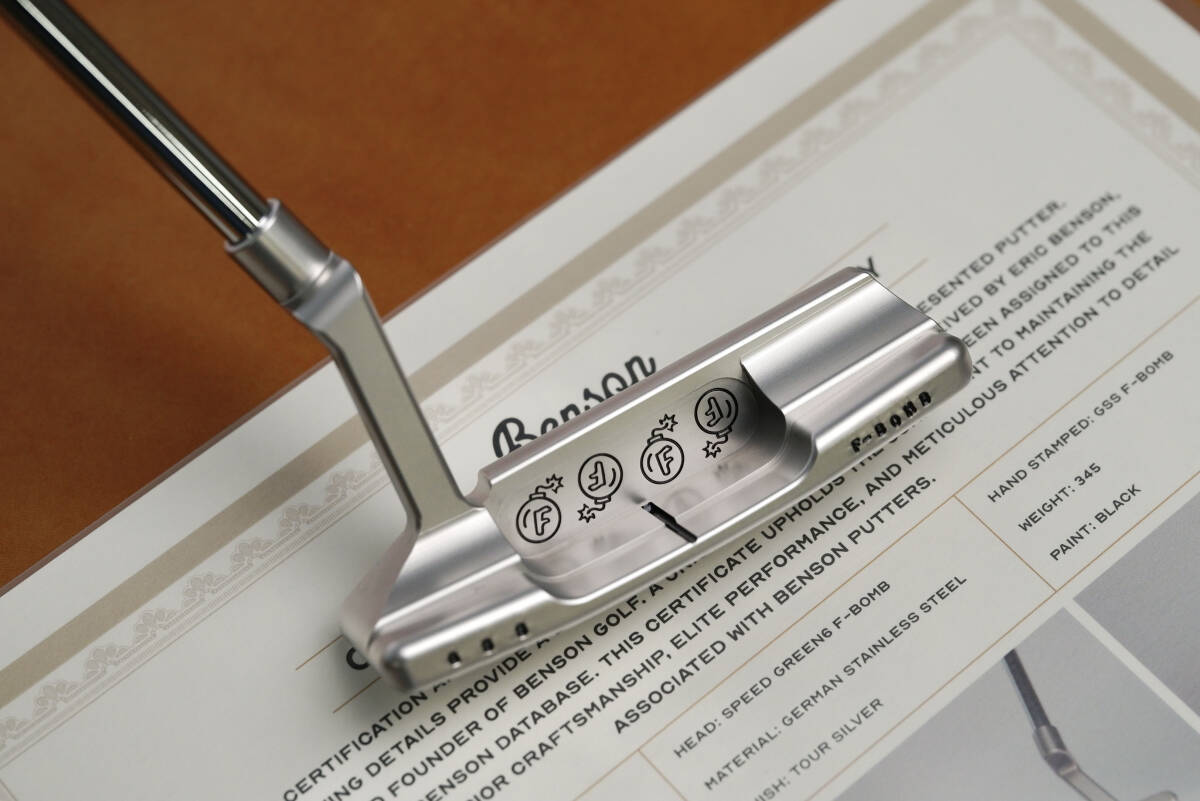 【樂淘letao】日本代購代標第一品牌－新品未使用 Benson SpeedGreen6 F-Bomb 345 GSS COA有り ジャーマンステンレス 海外直輸入ガレージパター 34インチ ...