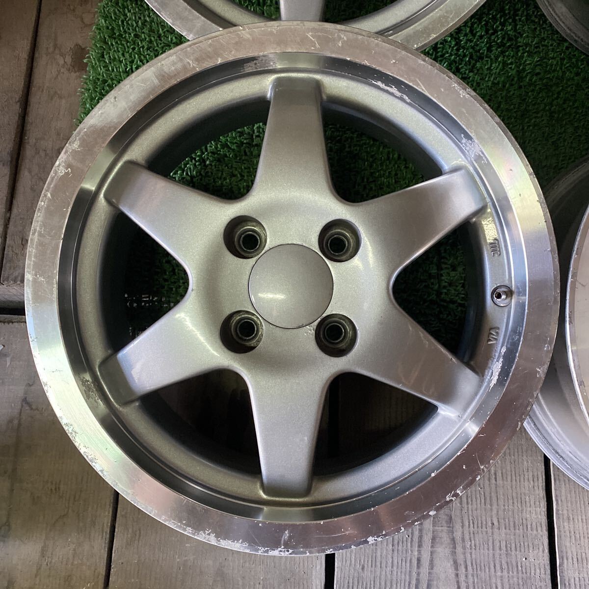 Yahoo!オークション - 深リム 14インチ 14×6J+38 PCD 100-4H バブ66mm...