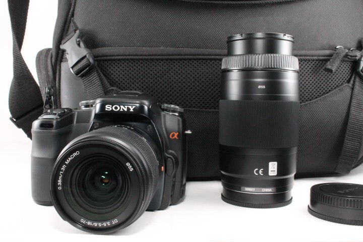 Yahoo!オークション - 極上品 SONY α100 + 75-300mm + 18-70mm #R067