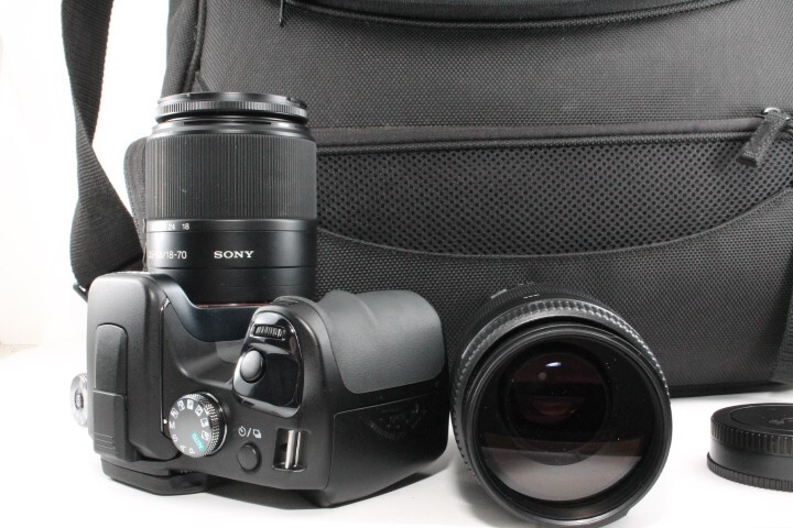 Yahoo!オークション - 極上品 SONY α100 + 75-300mm + 18-70mm #R067