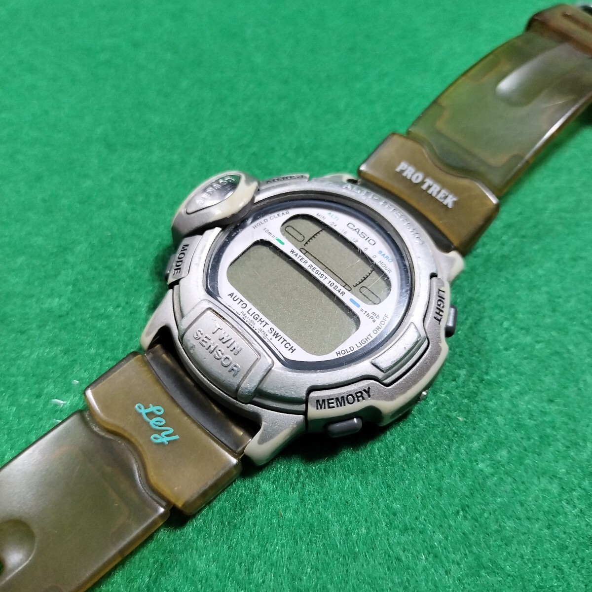 Yahoo!オークション - CASIO PROTREK Ley PRL-20 ジャンク品 カシオ プ...