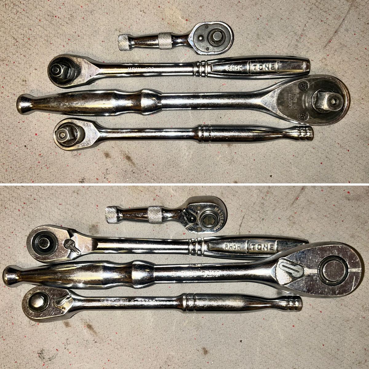 Yahoo!オークション - KTC他 ジャンク品(故障品)・ラチェット4本セッ...