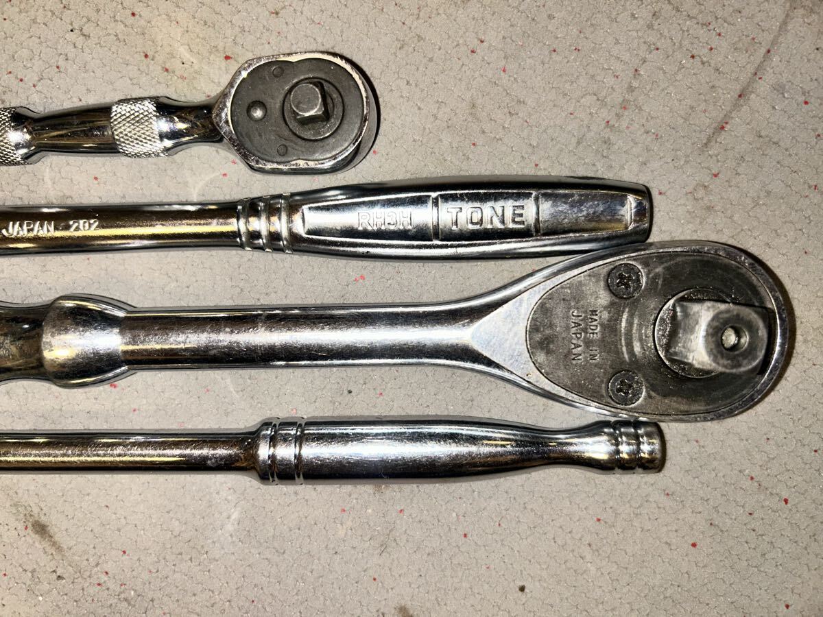 Yahoo!オークション - KTC他 ジャンク品(故障品)・ラチェット4本セッ...