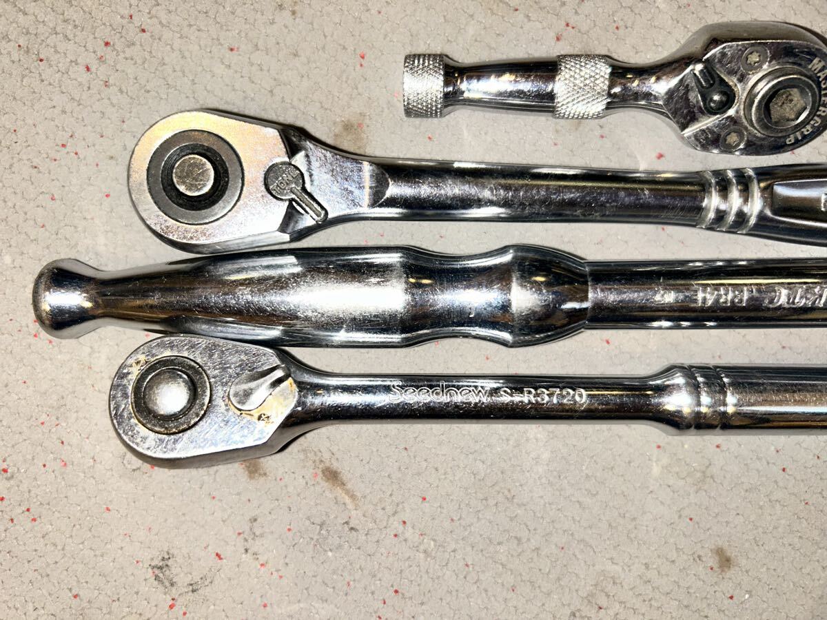 Yahoo!オークション - KTC他 ジャンク品(故障品)・ラチェット4本セッ...