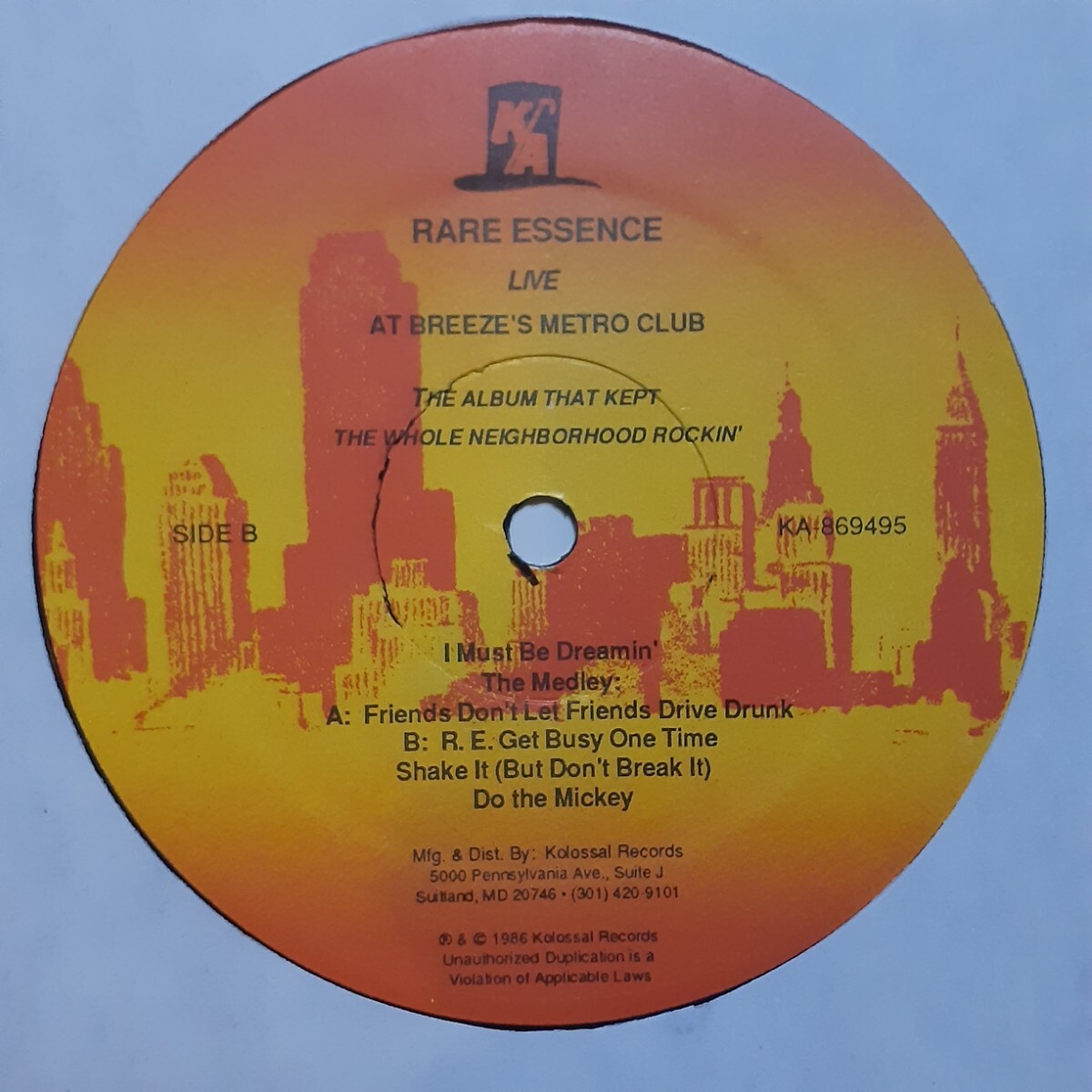 Yahoo!オークション - RARE ESSENCE / LIVE AT BREEZE'S METRO CLUB /L...