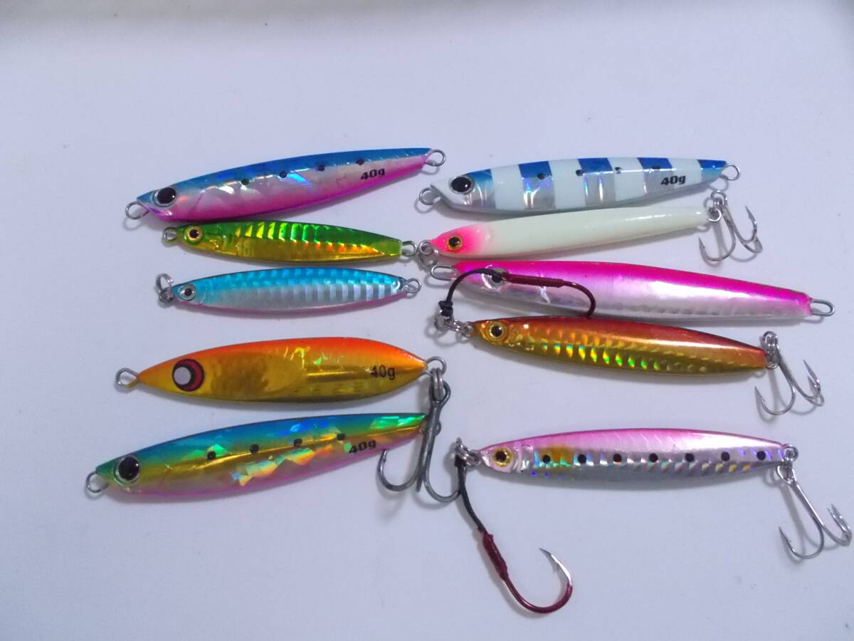 Yahoo!オークション - 未使用美品～中古美品 メタルジグ 約18～40g 10...