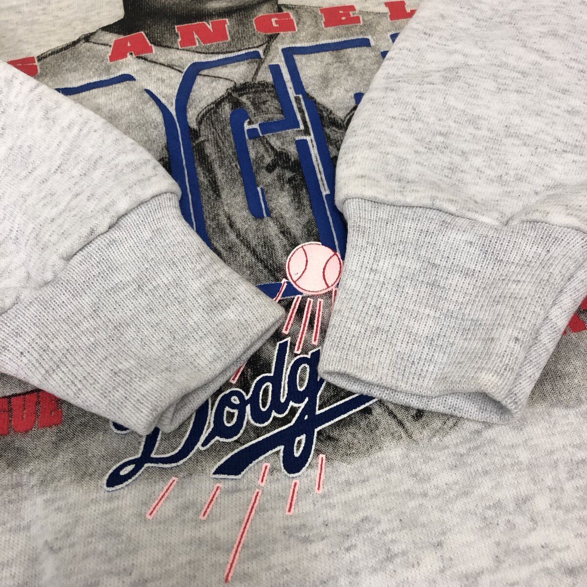 【樂淘letao】日本代購代標第一品牌－未使用品 ふかふか 90s USA製 NUTMEG 野茂英雄 ドジャース プリント スウェット トレーナー MLB トップス 古着 Lサイズ 野球 検 大谷翔平