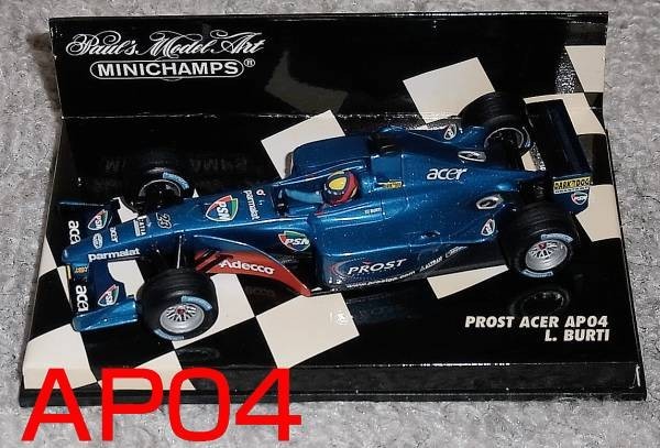 Yahoo!オークション - 1/43プロスト エイサー AP04 ブルティ PROST フ...