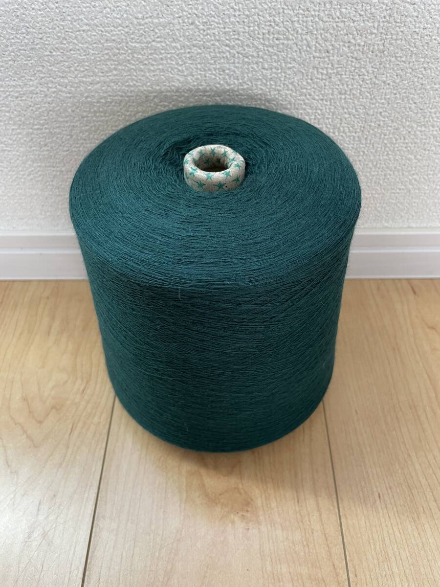 Yahoo!オークション - ②メリノウール100%の糸・グリーン・1.2kg
