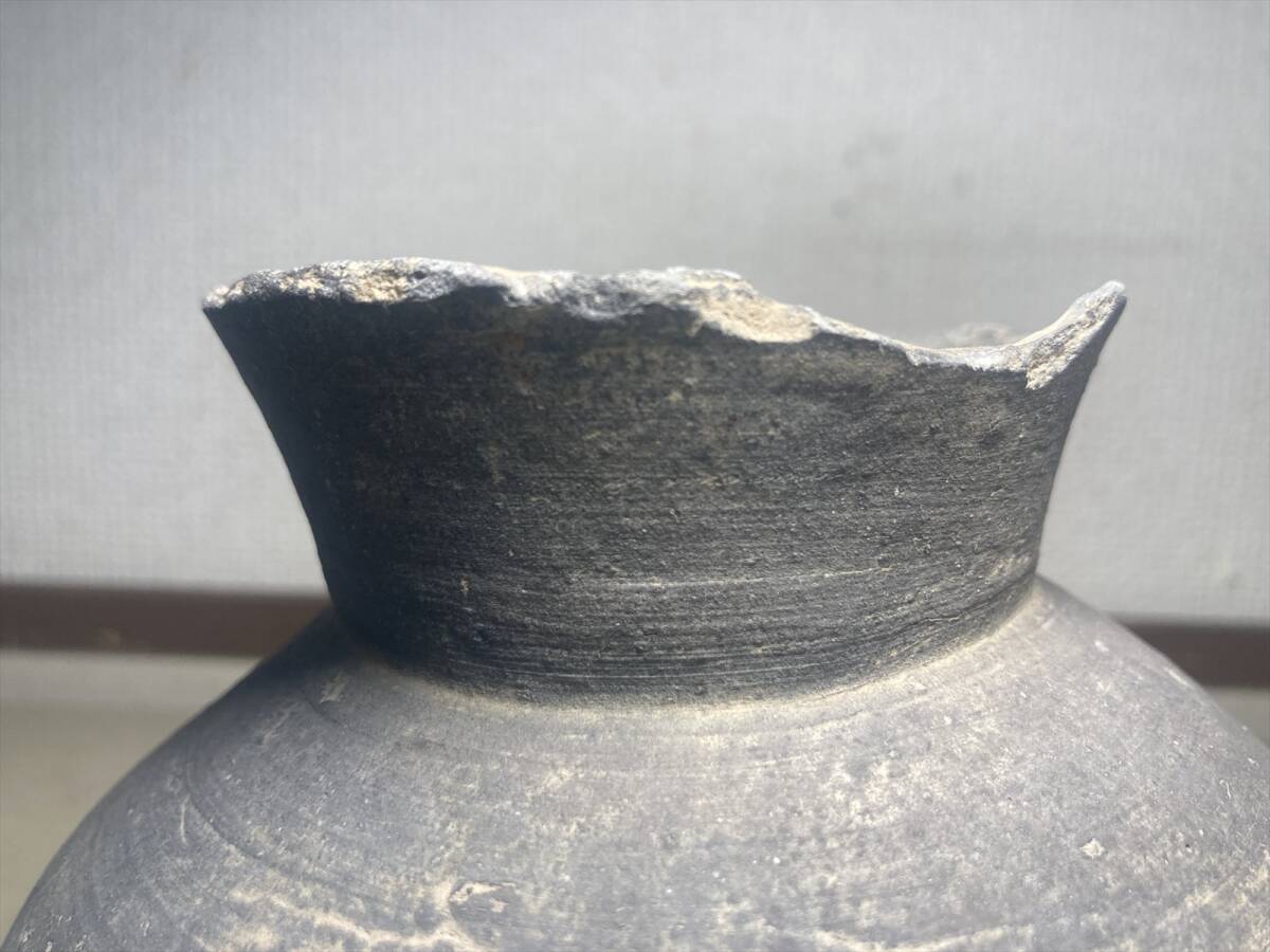 Yahoo!オークション - 京都8 時代物 須恵器 花瓶 花入 壺 高さ 約17cm ...