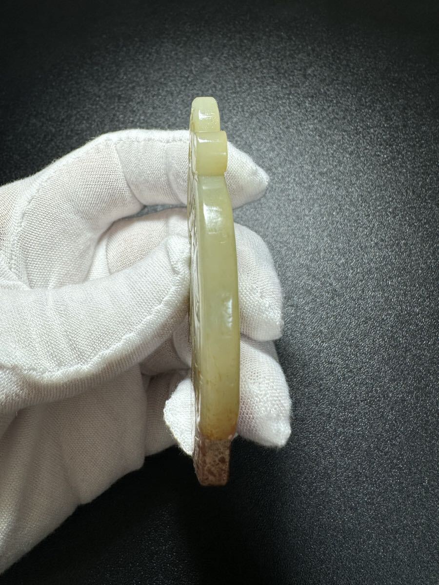 【樂淘letao】日本代購代標第一品牌－戦国時代 和田玉 龍と鳳本玉 時代物 お守り 極細工 和田玉 玉彫 古玩 繊細彫刻 極細工 置物