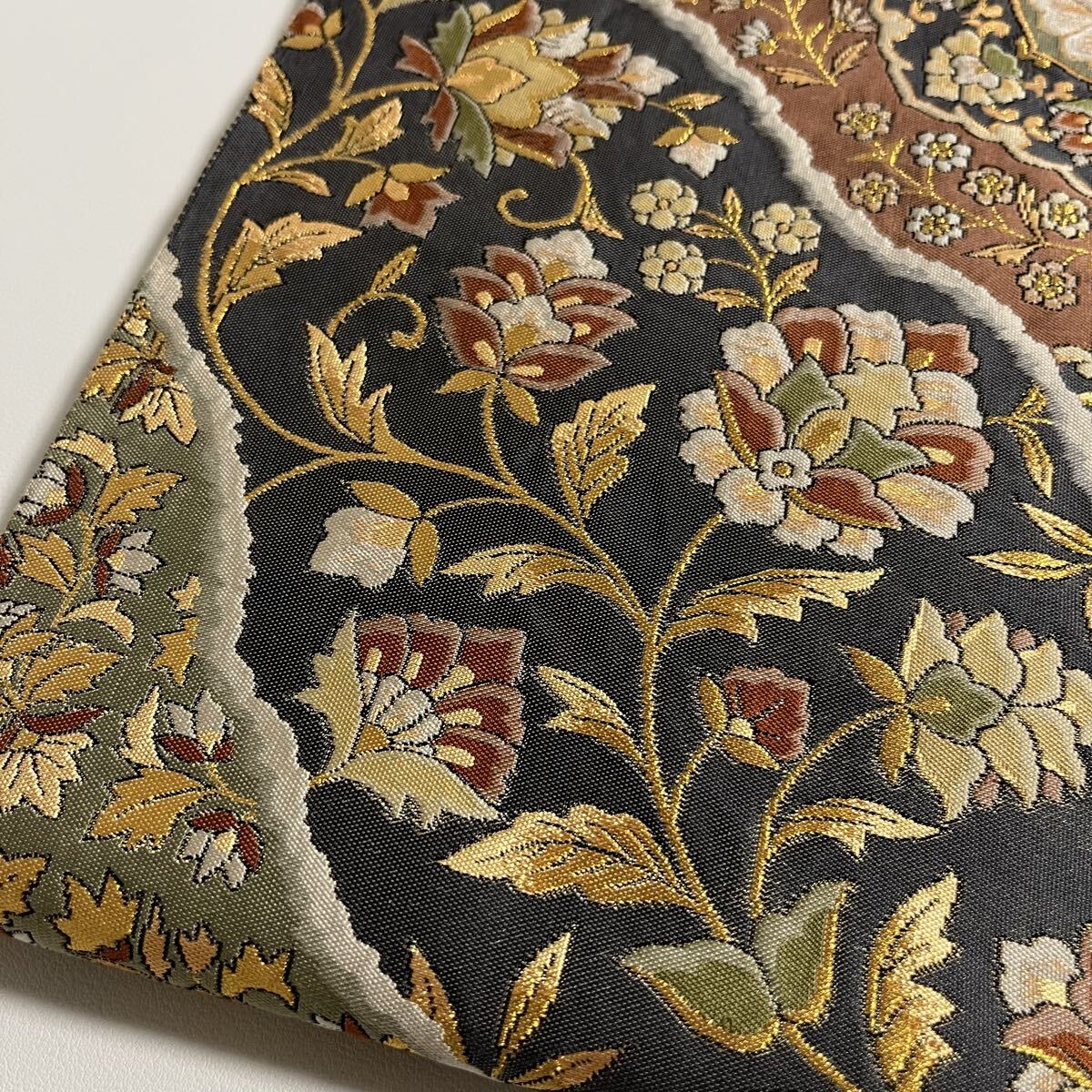 Yahoo!オークション - No.22 明綴れ 華文 花 金糸 袋帯 正絹