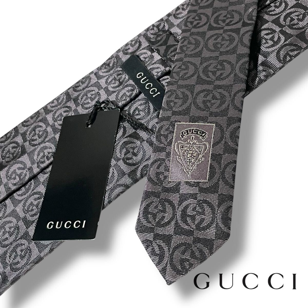 Yahoo!オークション - 新品保管品 正規品 Gucci グッチ クレスト刺繍 ...