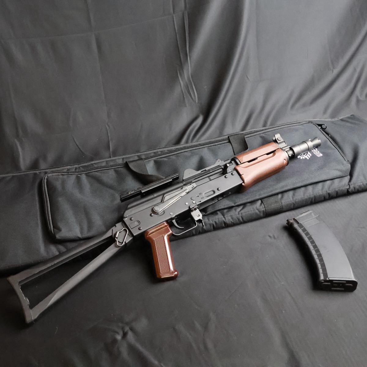 Yahoo!オークション - KSC AKS74U クリンコフ ガスガン フェイクウッド...