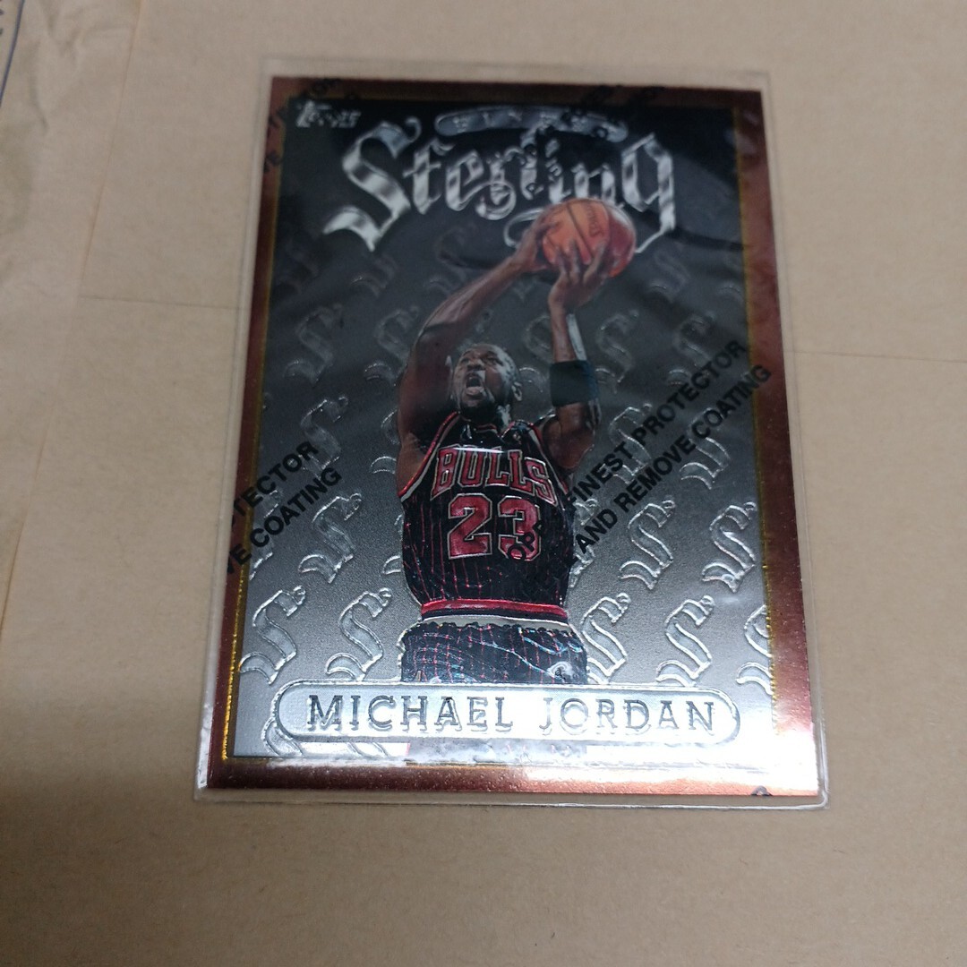 Yahoo!オークション - マイケル ジョーダン TOPPS FINEST 1996 Sterlin...