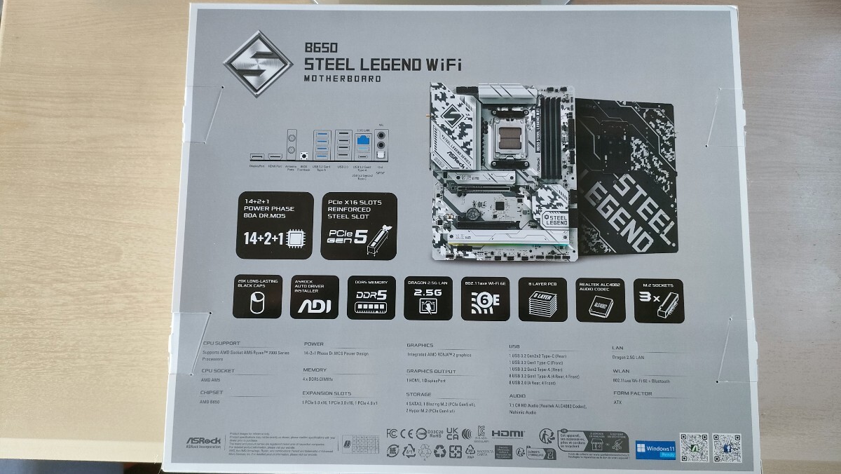 Yahoo!オークション - 新品未開封 ASRock B650 Steel Legend WiFi