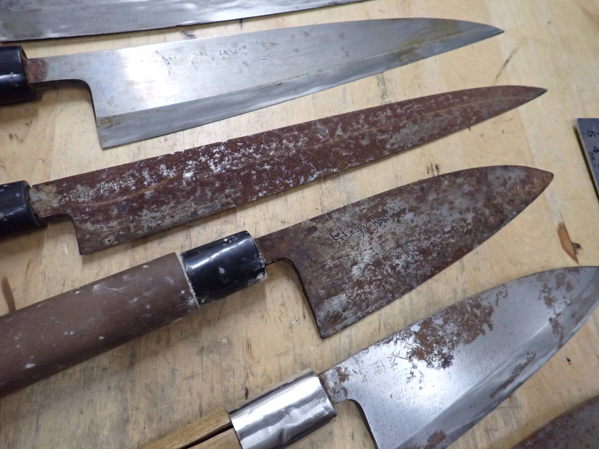 Yahoo!オークション - 『D01G』和包丁 6本（6点）まとめてセット 柳刃...