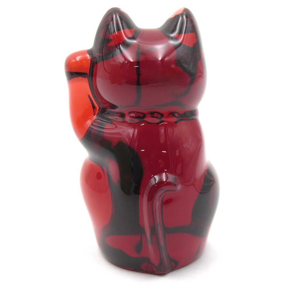 Yahoo!オークション - 1円〜 Baccarat バカラ 招き猫 レッド クッショ...