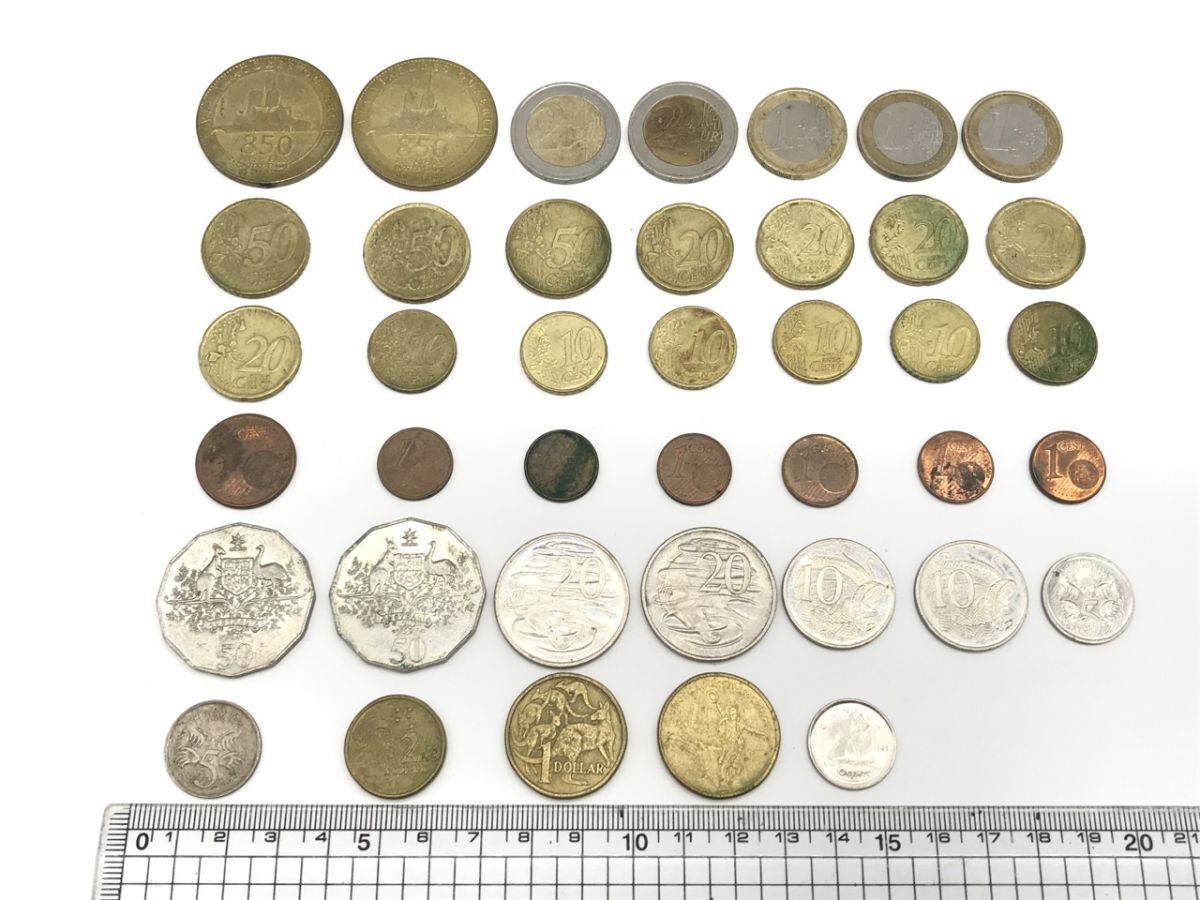 Yahoo!オークション - 1105-515TYH3948 RP 外貨まとめ 40枚 約261.5g ...