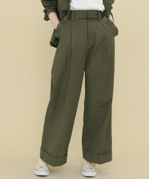 Yahoo!オークション - KBF/ケービーエフ フリルポケットワイドパンツ/...