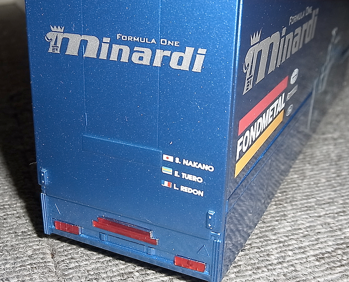 日本代購代標第一品牌【樂淘letao】－送料込 1/43 ミナルディ トランスポーター M198 中野信治 トランポ 1998 REDON トゥエロ MINARDI