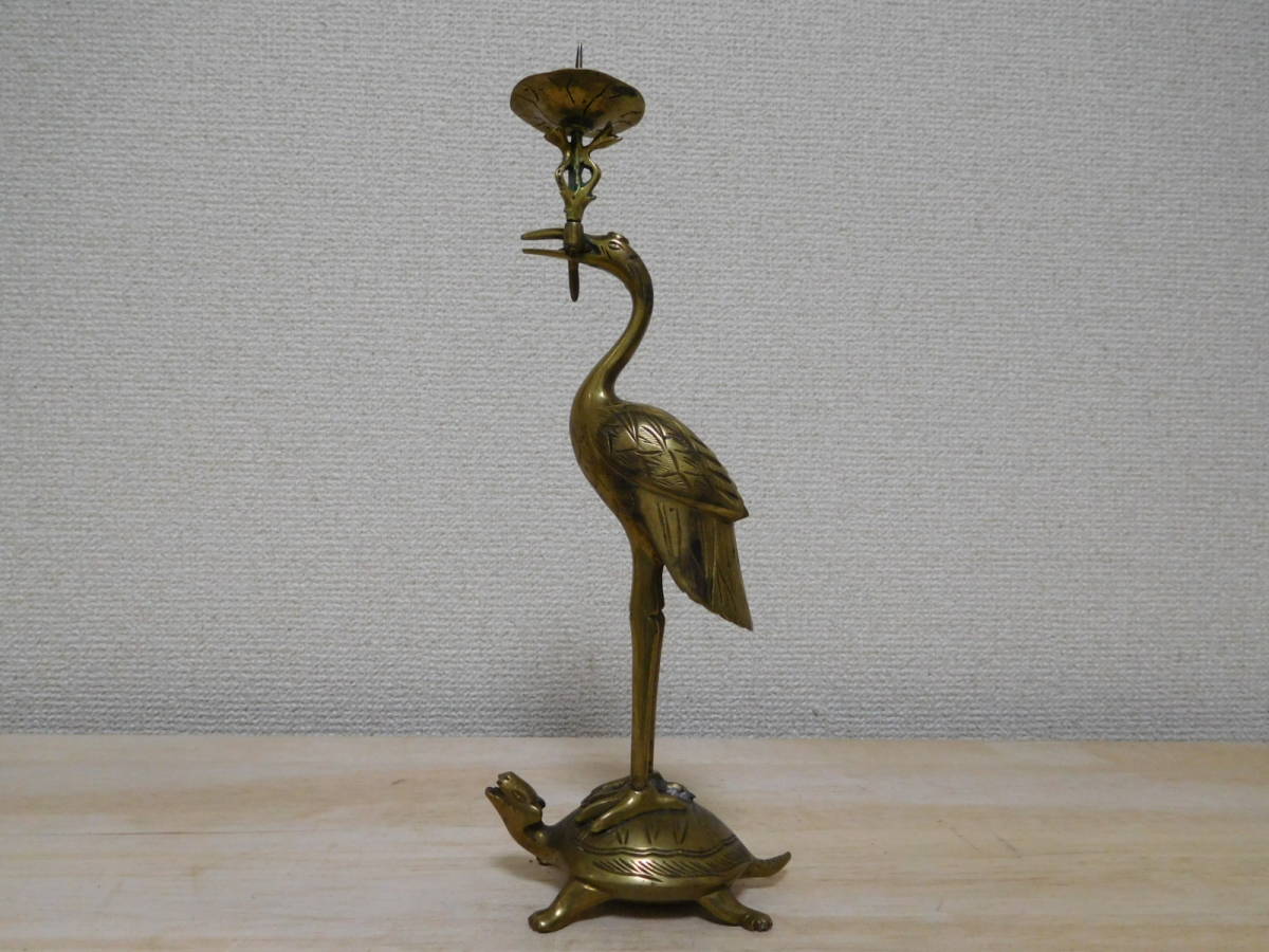 Yahoo!オークション - X49-105W 仏具 蝋燭立 火立 大谷派 真鍮 中古 高...