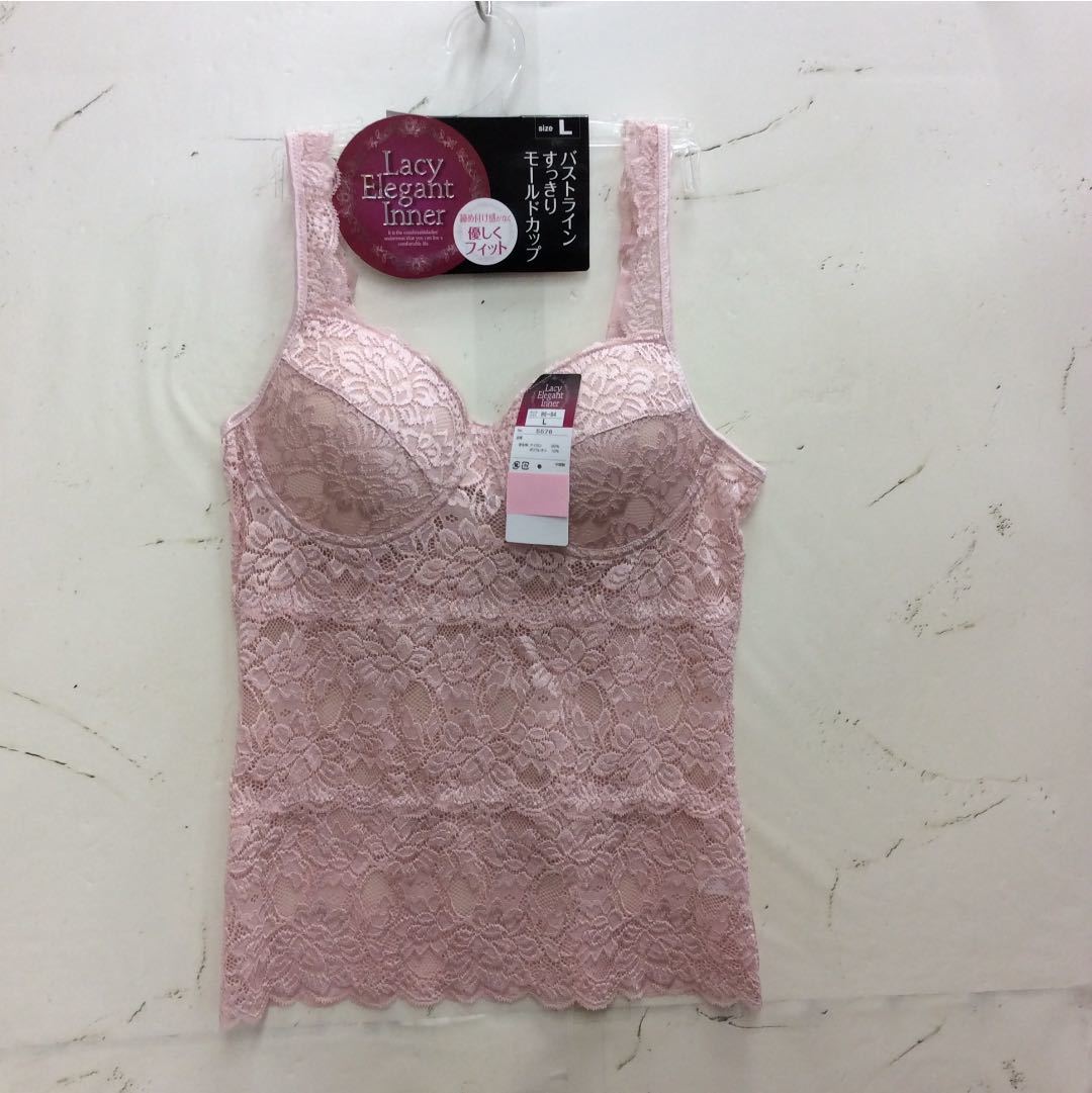 Yahoo!オークション - [K396] バストラインすっきり【LL ピンク】ノン...