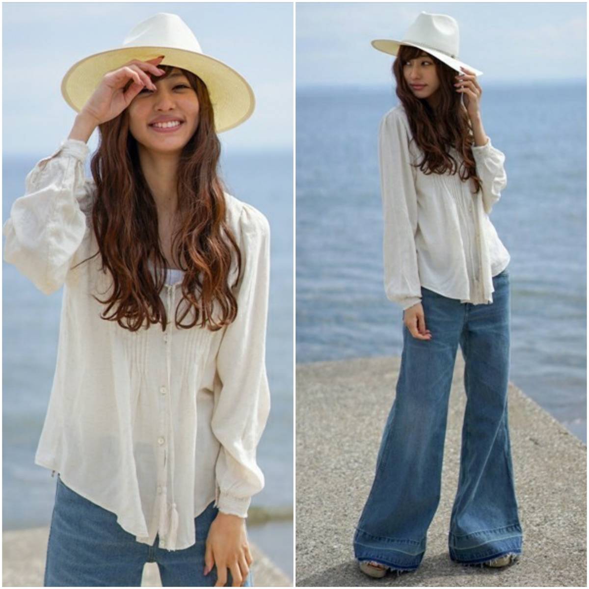 Yahoo!オークション - 美品 goa 2Way R/Lピグメント ピンタックペザン...