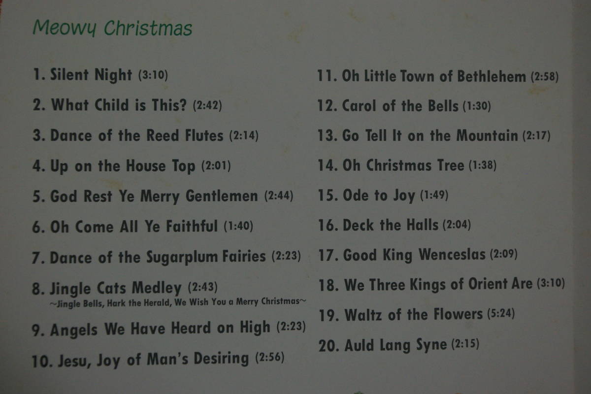 Jingle Cats Meowy Christmas Real Kittens Sing 20 Holiday Classic Cd 裏