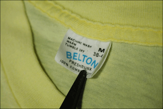 Yahoo!オークション - 【M 38-40】 70's BELTON ベルトン Tシャツ USA...